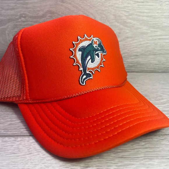 OTTO | Accessories | New Vintage Style Miami Dolphins Orange Trucker ...